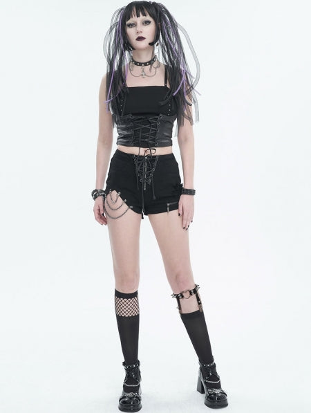 Black Gothic Punk Asymmetrical Knee Length Socks – Blackwidowlondon