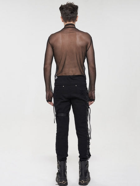 Gothic Punk Net Transparent Top – Blackwidowlondon